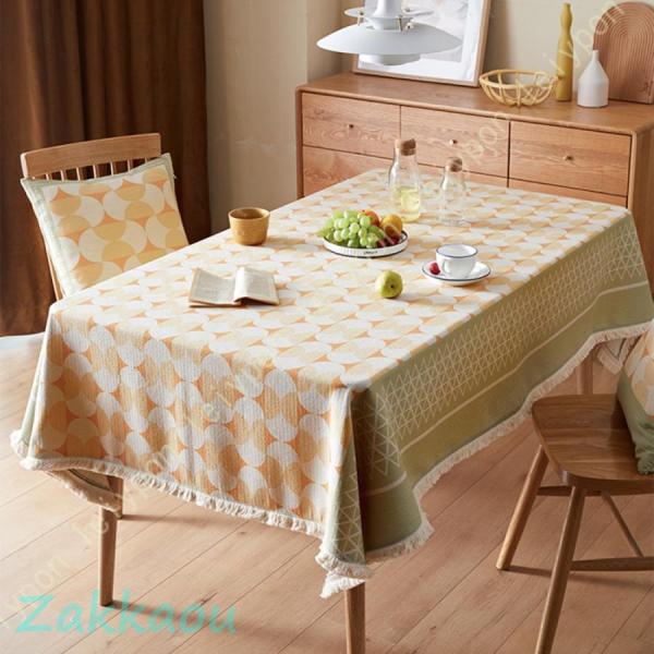 ◎仕様：素材：綿麻長方形テーブルに適したサイズ:85*85cm 100*140cm 110*110cm 140*140cm 110*170cm 140*180cm 140*200cm 140*220cm 140*240cm◎垂れるサイズのお...