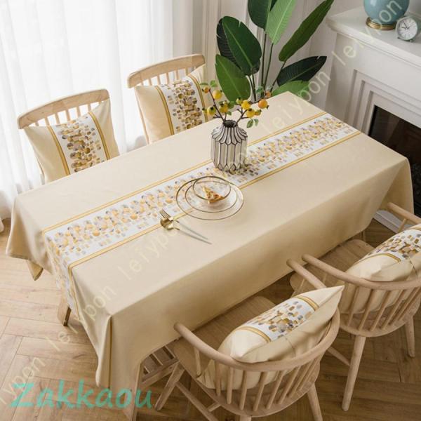 ◎仕様：素材：綿麻長方形テーブルに適したサイズ:60*60cm 90*90cm 90*130cm 130*130cm 110*170cm 130*180cm 130*200cm 130*220cm 130*240cm ◎垂れるサイズのお勧め...