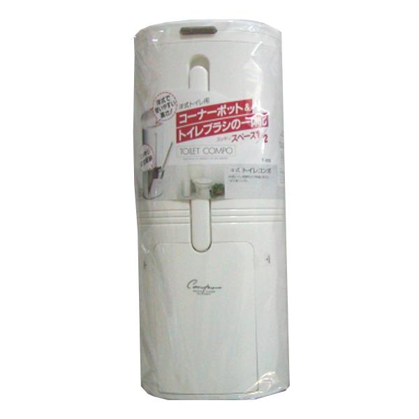 ○座ったまま、ラクに使える洋式専用トイレポット。     ○たて型コンポで省スペース。     ○完全収納でスッキリ!トイレブラシが目立たない。     ○袋止めリング付で、ポリ袋の取りつけ、取りはずしが簡単。     ○ブラシと柄の形状に...