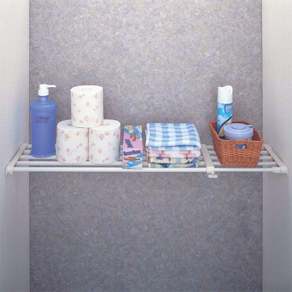 ○かけられる重さ：全体で約30〜20kgまで　 メーカー：積水樹脂　　サイズ：【商品サイズ】     高さ：約40×幅：約630〜950×奥行：約240mm     【取り付け範囲】     約630×950mm     カラー：ホワイト ...