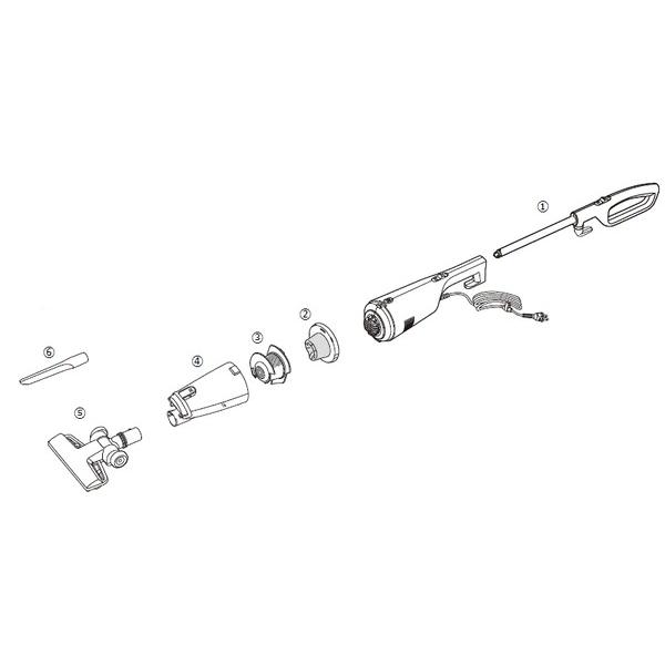 ツインバード工業　TC-E181　 サイクロンスティック型クリーナー　アフターパーツ　アウターフィルター図３