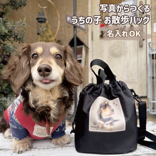 毎日のお散歩やお出かけにもぴったり軽くて撥水仕様のお散歩バッグ。持ち手付きでミニトートとしても、ショルダーをつけて両手をフリーにしても使える2WAY仕様。巾着タイプなので中身が見えず安心。ギュッと絞るとコロンとしたフォルムになり、さりげなく...