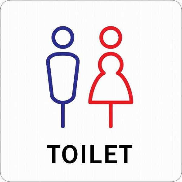 ピクトサイン ステッカー シール トイレ 御手洗 TOILET 男女 Kタイプ ステッカー シール 9x9cm 施設 案内 注意 塩ビ製サイズ：9x9cm材質：塩ビ※取付時、取付箇所をきれいに拭いてください。※きれいに貼り付ける方法は貼りつ...