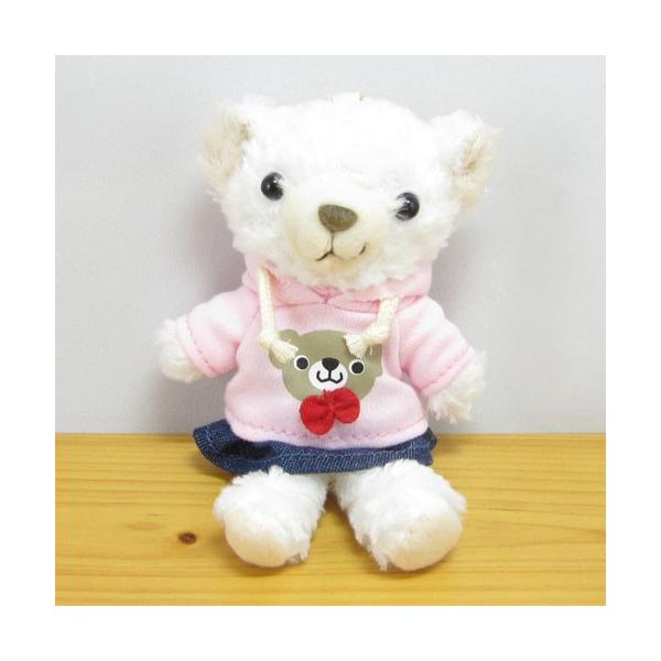 一緒にお出掛け！COBE　ぬいぐるみSキーチェーン付き！とっても爽やかな衣装で登場のコービー！ピンク色のパーカーにデニム風スカート。パーカーにはCOBEフェイスがプリントされています☆パーカーにデザインされたコービーは蝶ネクタイ姿！蝶ネクタ...