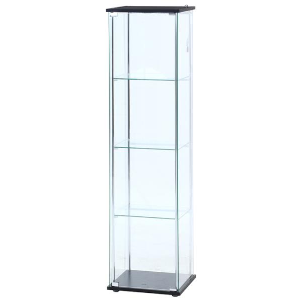 LEDで照らす！ガラスコレクションケース。▼ 本体サイズ(約)[全体]幅42.5×奥行36.5×高さ162cm[天板厚]1.8cm[棚板厚]5mm(強化ガラス)▼ 内寸(約)幅35.5×奥行28.5cm▼ 重量(約)37.1kg▼ 耐荷重(...