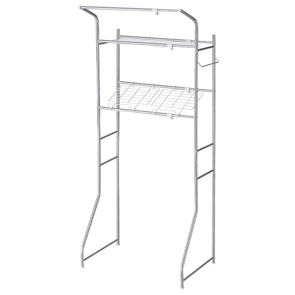シンプルなデザインで万能に使えるランドリーラックです。洗濯機の上のデッドスペースを有効活用します。幅と高さが調整できるので、洗濯機や使い方に合わせて、お好みに調整できます。前面にハンガー掛けが付いているので、軽量の洗濯物の室内干しにも使えま...