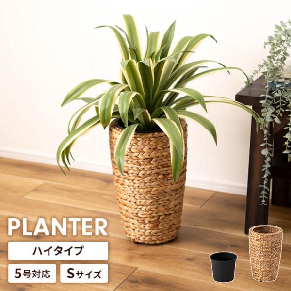 ウォーターヒヤシンスを一つ一つ丁寧に編み込んで作られたプランター。植物を鉢のまま入れるだけで、より魅力的に魅せてくれるアイテムです。インナーボックスが付属おり、プランターの長さよりも短く設計してあるため、背の低い植物を入れてもお使いいただけ...