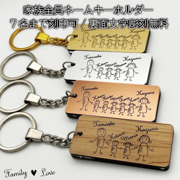 アクリル製の家族イラスト【Family Love】キーホルダーです。オリジナルイラストとご家族のお名前をレーザーにて彫刻いたします。＝＝＝＝＝＝＝＝＝＝＝＝＝＝＝＝＝＝＝＝＝＝＝■ご注文方法■商品画像内、家族構成の「番号」とそれぞれのお名前...
