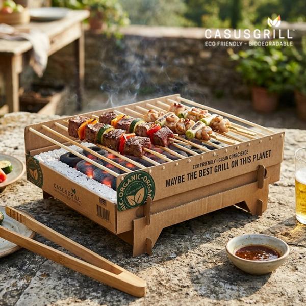 使い捨てコンロ バーベキュー 網 バーベキューコンロ バーベキューグリル 便利 グッズ グリル コンロ 炭火 焼き網 台 脚付き 小型 1人用 2人用 コンパクト BBQコンロ 使い捨て アウトドア レジャー バーベキュー用品すべて天然素材...