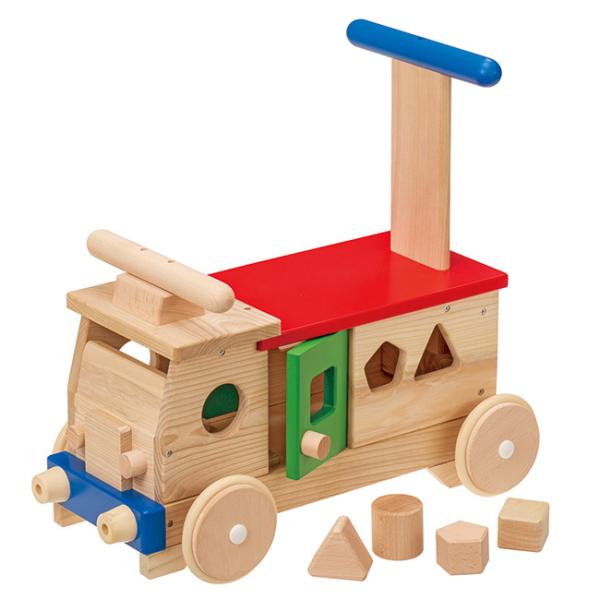 MOCCO モッコ 森のカラフルバス W-87A押し車 手押し車 赤ちゃん おもちゃ 乗用 男の子 女の子 木製 乗用玩具 足けり 手押し 乗り物 バス 木 車 つかまり立ち おしゃれ クリスマス プレゼント ギフト 誕生日 出産祝い本品は...