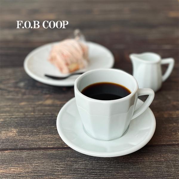 F.O.B COOPカフェ コーヒーカップ＆ソーサー有田焼 カップ＆ソーサー コーヒーカップ 陶器 白 ホワイト おしゃれ レトロ 食器 カフェ カップソーサー ヨーロッパ フランス カフェ風 自分用 来客伝説の雑貨店「F.O.B COOP...