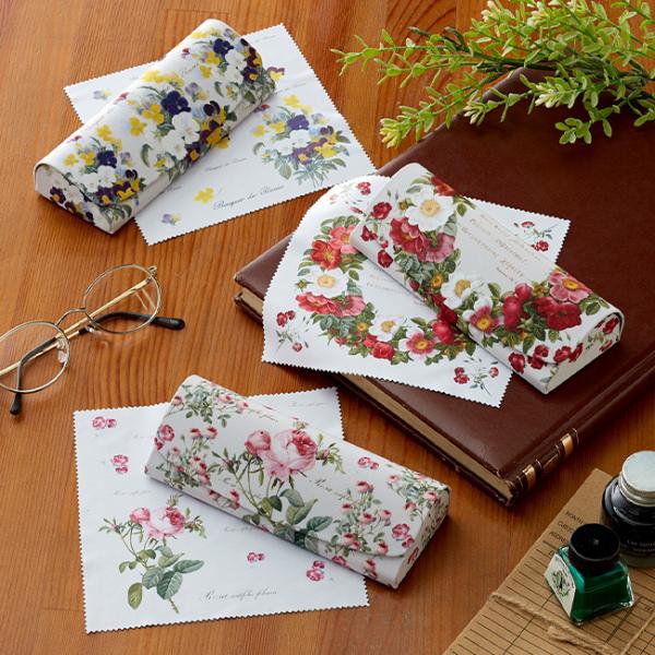 Redoute ルドゥーテ メガネケースメガネケース おしゃれ 大人 かわいい 眼鏡ケース 誕生日 母 退職祝い 持ち歩き 持ち運び ブランド レディース スリム コンパクト 軽い 赤 メガネ ケース めがね拭き メガネ拭き 眼鏡拭き 布 ...