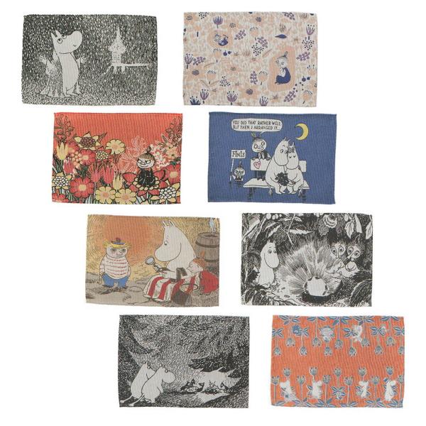 ムーミンのランチョンマットです！ゴブラン織りならではの高級感が魅力のランチョンマット！フリークロスとしてもおすすめです！絵のように美しいゴブラン織りのため壁に飾ってインテリアにしても素敵です！H33×W48cmポリエステル100％