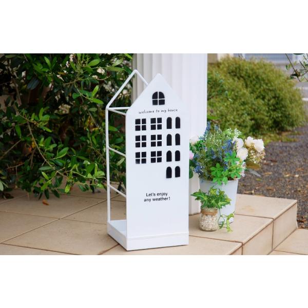 ☆今だけ送料無料（沖縄県別途要相談）※北海道・九州地方への発送は送料高額にて※1点での発送の場合220円のご負担お願いします他商品も購入の場合不要。予めご了承願います 見た目から楽しくなるハウス型の傘立て英語で書かれた「Let'senjoy...