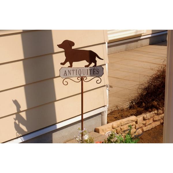 ☆今だけ送料無料（沖縄県別途要相談）※北海道・九州地方への発送は送料高額にて1点での発送の場合220円のご負担お願いします他商品(送料無料)も購入の場合不要。予めご了承願いますシャビーなワンちゃん  番犬ピック限定 ナチュラルなお庭のアクセ...