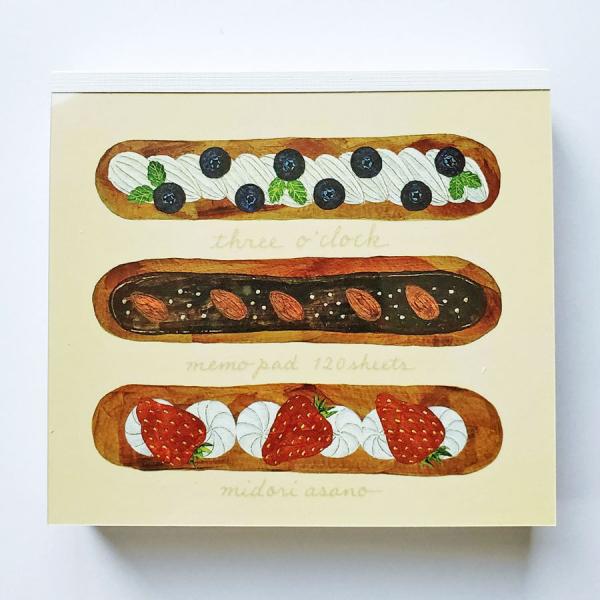 イラストレーター浅野みどりさんの雑貨約10ｘ9ｃｍ 　厚み1.7ｃｍ　　４柄ｘ３０枚　120枚綴り日本製=======================※ご注文商品数が多い場合は、メール便1通分では発送できません。その場合は、2通に分けるか宅...