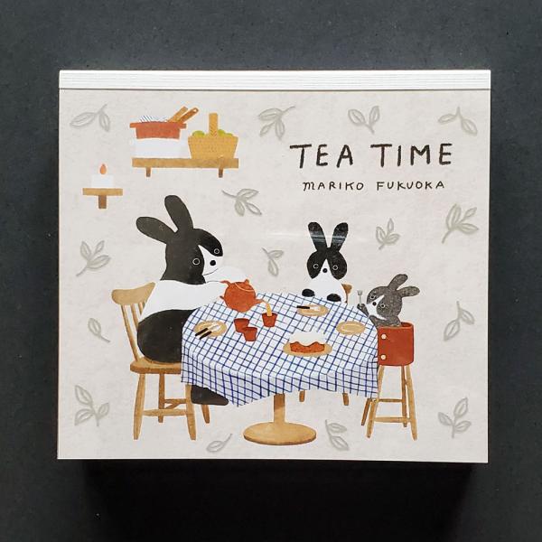 イラストレーター・福岡麻利子さんの文具雑貨約10ｘ9ｃｍ 　厚み1.7ｃｍ　　４柄ｘ３０枚　120枚綴り日本製=======================※ご注文商品数が多い場合は、メール便1通分では発送できません。その場合は、2通に分け...