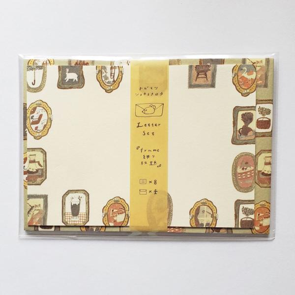 イラストレーターのトビマツショウイチロウさんデザインの便箋封筒セット便箋 8枚　 148×105mm 封筒4枚 　162×114mm 素材：紙　
