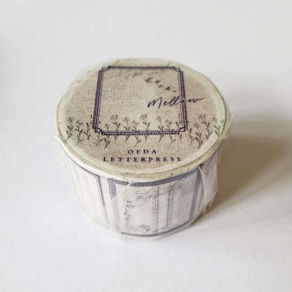 テープ幅:25mm×5m　　1巻　　　日本製　　大枝活版室さんのマスキングテープ