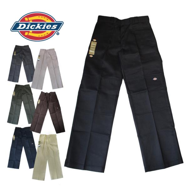 Dickies ディッキーズ Double-knee work pants ダブルニー ワークパンツ ルーズフィット ロングパンツ ワークパンツ 長ズボン ストレッチ メンズ レディース ブラック D85283 ワンポイント ロゴ プレゼン...