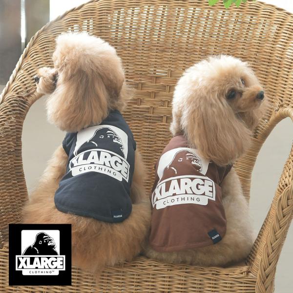 ■特徴人気のOGロゴを大胆にプリントした、存在感抜群のタンクトップ。落ち着いたネイビーとブラウンのカラーリングは、どんな毛色のワンちゃんにもマッチしやすく、シンプルながらもおしゃれな仕上がりに。軽やかで動きやすいコットン素材を使用しており、...