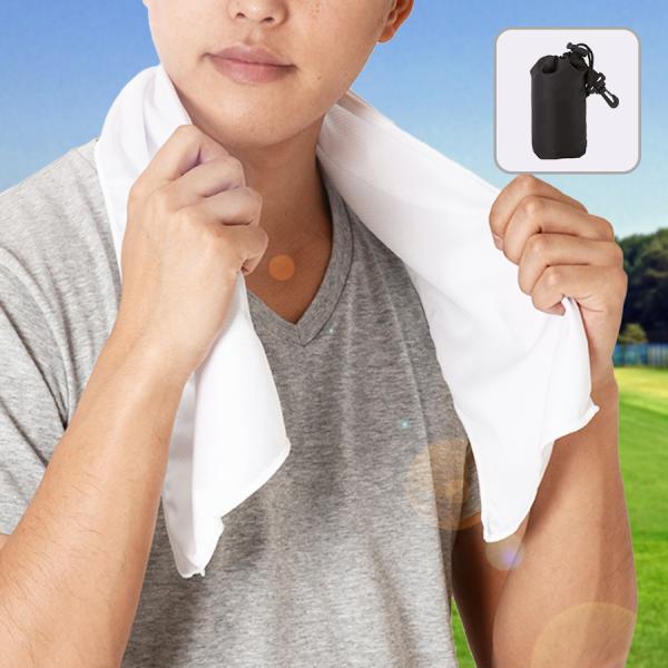 ■カラーブルー / ホワイト■サイズタオル / 約900×200（mm）巾着(本体) / 約95×137（mm）巾着(底面) / 約φ57（mm）■素材タオル / ポリエステル巾着 / ポリエステル　他■特徴水に濡らすだけでひんやり感を味わ...