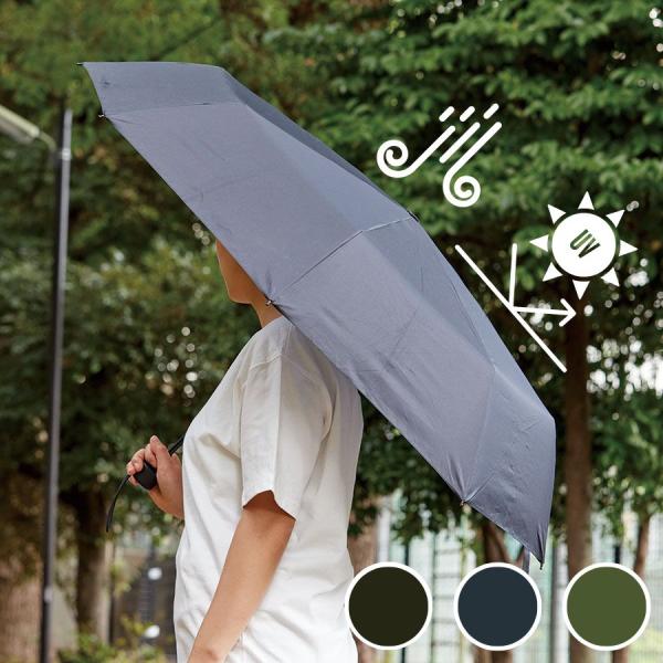 ■商品名 大判耐風UV折りたたみ傘 セミオートタイプ■特徴 強い風でひっくり返っても簡単に戻る！ 風の日も安心して持ち歩ける耐風折りたたみ傘です。まとめやすいセミオートタイプで、傘を開いた状態で中棒にあるボタンを押すと自動で傘がまとまります...