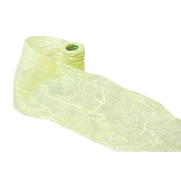 サイズ：約幅5.1cm×長さ3.0m※定形外郵便物OKブランド：The Gift Wrap Companyデザイン：ラッピング リボン イベント 緑色 和ペーパーシルクのラッピングリボン。ライトグリーンの無地にしわの加工を施し、銀粉のような...