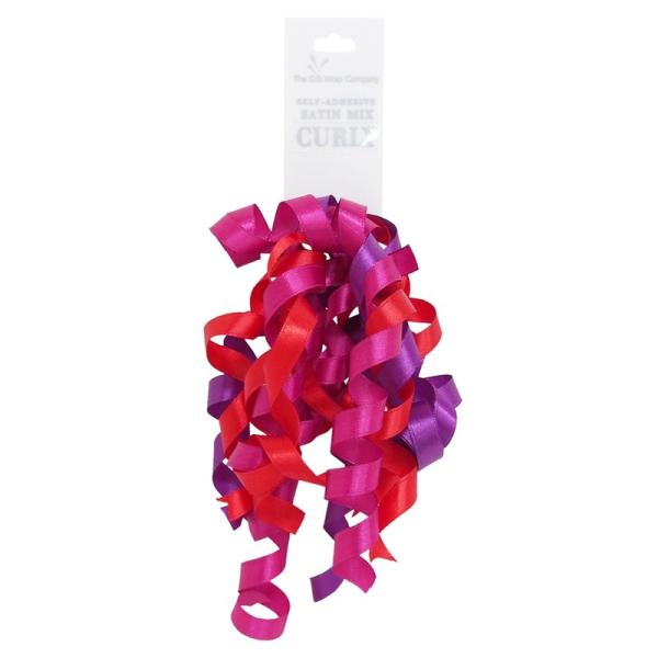 サイズ：約長さ15cm※定形外郵便物ＯＫデザイン：サテン レッド パープル貼り付けるだけで簡単に使える、カールタイプのラッピングリボン。サテン生地を使用した、赤、ピンク、紫のカラーです。ラッピングやハンドメイド用品としてお使い頂けます♪※生...