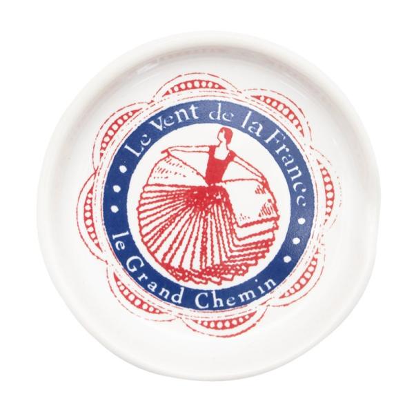 サイズ：約直径4.8×高さ0.9cm素　材：陶器（磁器）※定形外郵便物ＯＫブランド：le grand cheminデザイン：スプーンレスト 女性 スカート 白色 青色 赤色陶器で作られたグランシュマンオリジナルデザインのスプーンレスト。陶磁...