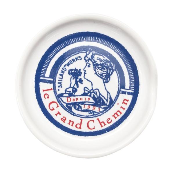 サイズ：約直径4.8×高さ0.9cm素　材：陶器（磁器）※定形外郵便物ＯＫブランド：le grand cheminデザイン：スプーンレスト 女性 花 白色 青色 赤色陶器で作られたグランシュマンオリジナルデザインのスプーンレスト。陶磁器の中...