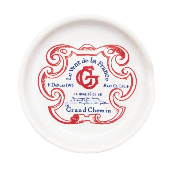 サイズ：約直径4.8×高さ0.9cm素　材：陶器（磁器）※定形外郵便物ＯＫブランド：le grand cheminデザイン：スプーンレスト グランシュマン ロゴ 白色 赤色 青色陶器で作られたグランシュマンオリジナルデザインのスプーンレスト...