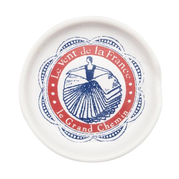 サイズ：約直径4.8×高さ0.9cm素　材：陶器（磁器）※定形外郵便物ＯＫブランド：le grand cheminデザイン：スプーンレスト 女性 スカート 白色 赤色 青色陶器で作られたグランシュマンオリジナルデザインのスプーンレスト。陶磁...