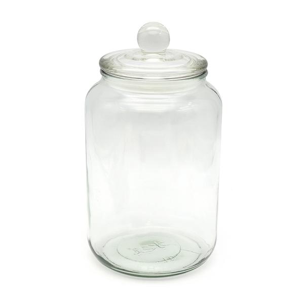 サイズ：約直径20.0×高さ28.0cm容　量：約3リットル素　材：ガラス※定形外郵便物不可ブランド：le grand cheminデザイン：ガラス インテリア キャニスター 保存容器 蓋付き 透明グランシュマンのガラスシリーズ大きめのガラ...