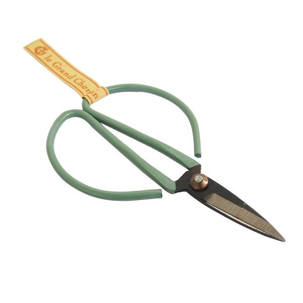 サイズ：約幅7.2cm×長さ12.8cm（全体）　　　　約幅7.2cm×長さ7.0cm（持ち手部分）※定形外郵便物ＯＫブランド：le grand cheminデザイン：ガーデニング 庭 鋏 剪定 緑 グリーンアンティークな雰囲気が素敵なグラ...