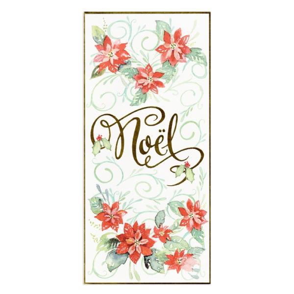 サイズ：約15.8*12.0cm（封筒サイズ）ブランド：Punch Studioデザイン：クリスマス ポインセチア ヒイラギ 水彩画アメリカ・カリフォルニア発の雑貨ブランドPunch Studio(パンチスタジオ)水彩画風に描かれた赤いポイ...