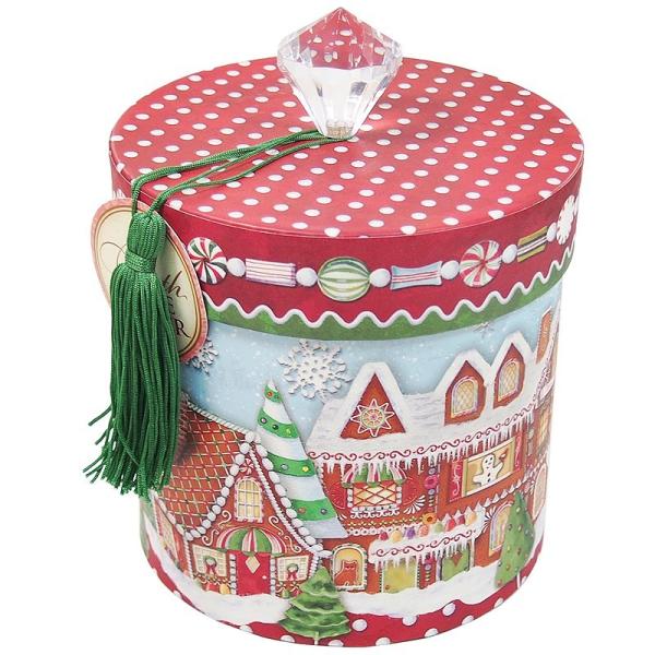 サイズ：約幅14.5×奥行き14.5×高さ14.0cm素　材：紙製※定形外郵便物不可ブランド：Punch Studioデザイン：クリスマス クリスマスカラーパンチスタジオの丸い形をした、オシャレなトイレットペーパーホルダーです。蓋部分のクリ...