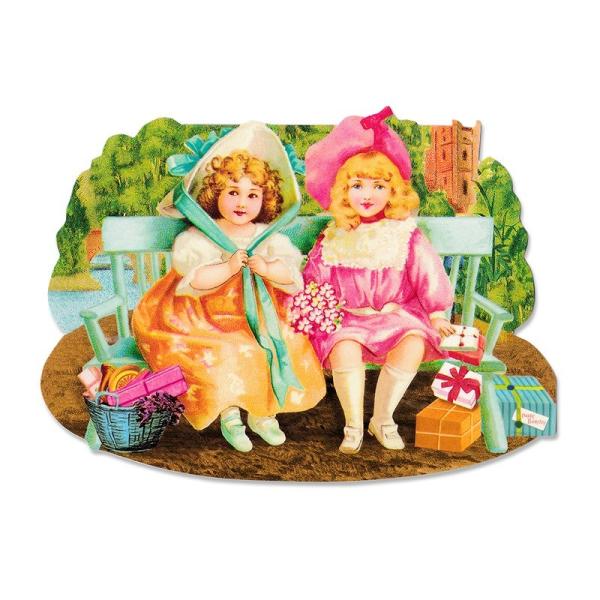 サイズ：約横幅13.2×縦幅9.2cm（封筒のサイズ）素　材：紙製※定形外郵便物OKブランド：Punch Studioデザイン：誕生日 お祝い プレゼント 女の子 ピンク オレンジレトロなイラストがプリントされた、オシャレなグリーティングカ...