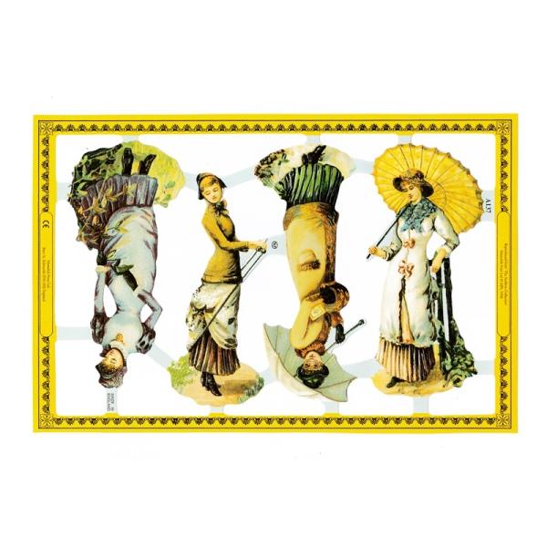 サイズ：約幅23.5×高さ16.0cm素　材：紙製※定形外郵便物可ブランド：マメロックデザイン：クロモス シート レトロ 女性 大人ハイセンスで美しいクロモス。レトロな雰囲気の女性を描いています♪大人な雰囲気がとてもおしゃれですね♪エンボス...