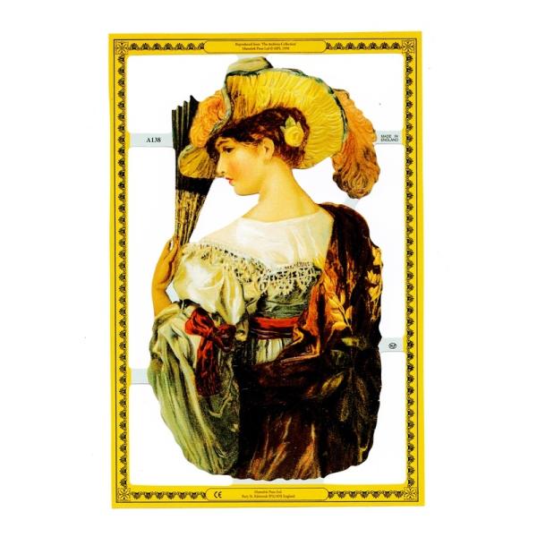 サイズ：約幅23.5×高さ16.0cm素　材：紙製※定形外郵便物可ブランド：マメロックデザイン：クロモス シート レトロ 女性 大人ハイセンスで美しいクロモス。後ろを振り返る女性を描いています♪とても美しい姿ですね♪エンボス加工なのでぽこっ...