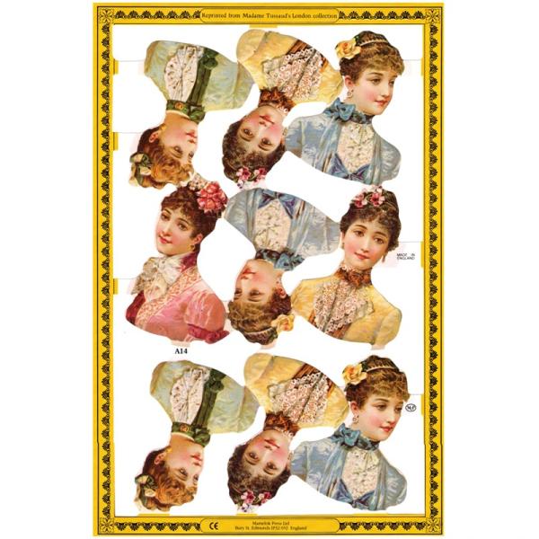 サイズ：約  縦22.3 横15.1(cm)素　材：紙製※定形外郵便物可デザイン：クロモス シート 貴婦人       ポーランドで誕生し、イギリスからヴィクトリアクラシックを送り出すMamelok(マメロック)ハイセンスで美しいクロモス。...