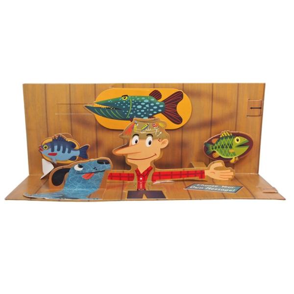 サイズ：横幅23.5×縦幅9.5cm（カードのサイズ）素　材：紙製※定形外郵便物OKブランド：Up with Paperデザイン：多目的 父の日 誕生日 お見舞い 釣り 魚 釣り好きイラストが飛び出して立体的に見えるオシャレなポップアップカ...