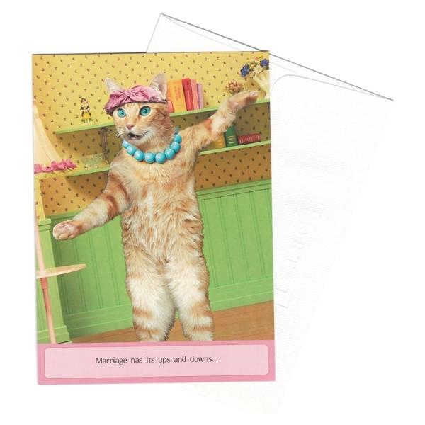 サイズ：13.4×18.5cm（封筒サイズ）/紙製※定形外郵便物OKブランド：ポータルデザイン：多目的 ネコ モードアメリカのPORTAL社のグリーティングカードです。様々な表情の猫の写真がコラージュされたＰＯＲＴＡＬのグリーティングカード...