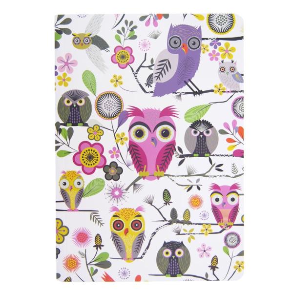サイズ：約15.0×21.0cmページ数：80ページ※定形外郵便物ＯＫブランド：Roger la Bordeデザイン：ノート オウル 梟 白色 ホワイトイギリスの紙ものブランド♪ロジャーラボード社のオシャレなノートブックです。ソフトカバーの...