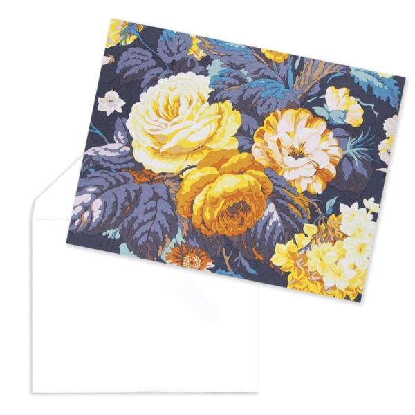 サイズ：約11.0×14.5cm（封筒サイズ）※定形外郵便物ＯＫブランド：Roger la Bordeデザイン：Sanderson Stapleton Park 花 薔薇 黄色ロジャーラボード社から美しいデザインのグリーティングカードと封筒...