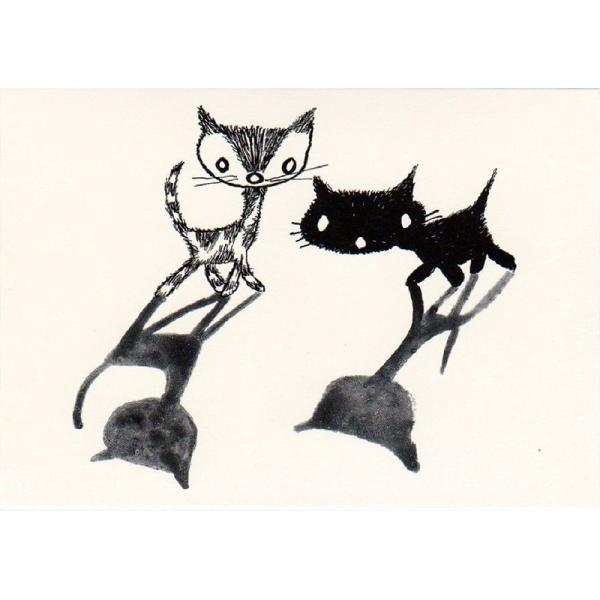 サイズ：横幅15.0×縦幅10.5cm（カードのサイズ）素　材：紙製※定形外郵便物OKブランド：ART UNLIMITEDデザイン：ピムとポムのちっちゃな冒険 キャット 猫 子猫オランダの絵本、ピムとポムのイラストがプリントされたポストカー...