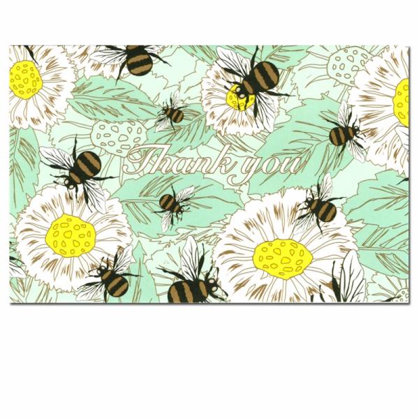 サイズ：約横幅14.6×縦幅9.7cm（封筒）※定形外郵便物ＯＫブランド：Roger la Bordeデザイン：カードセット サンキューカード 蜂          デザイン性豊かなイギリスのステーショナリーブランドRoger La Bor...