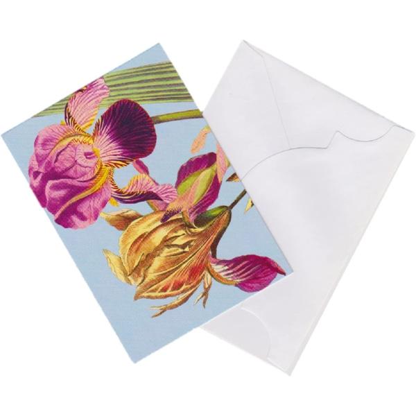 サイズ：約12.7×17.7cm(カードの大きさ)約9.4×13cm(封筒の大きさ)※定形外郵便物OKブランド：Michel Design Worksデザイン：花 アイリス ピンク イエローキッチン雑貨・ステーショナリー・NY発Michel...