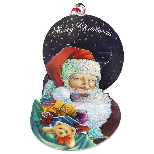 サイズ：横幅12.0×縦幅14.0cm（封筒のサイズ）　　　　 横幅10.0×縦幅12.0cm（カード折りたたみ時のサイズ）素　材：紙製※定形外郵便物可ブランド：Up with Paperデザイン：サンタクロース プレゼント メガネクリスマ...