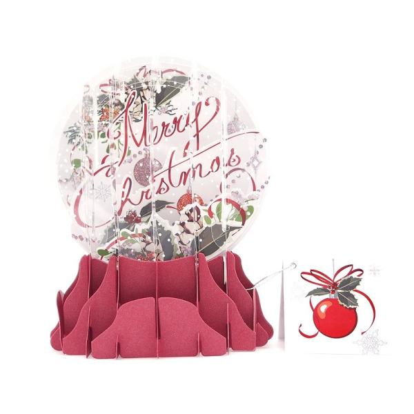 サイズ：横幅20.5×縦幅15.5cm（封筒のサイズ）　　　　 横幅16.0×縦幅15.0cm（カード折りたたみ時のサイズ）素　材：紙製※定形外郵便物可ブランド：Up with Paperデザイン：クリスマス オーナメント ツリークリスマス...